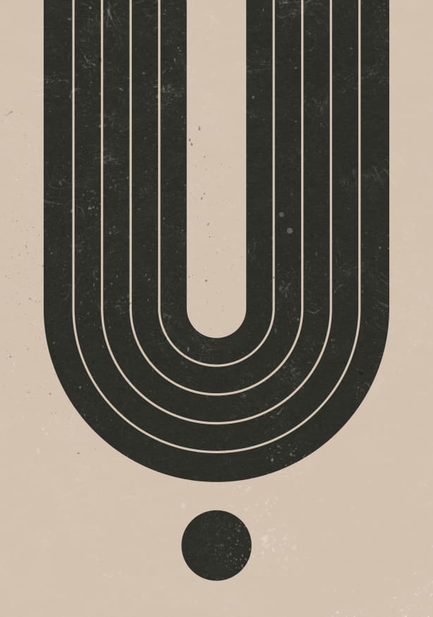 Quadro Mid Century Rainbow - Obrah | Quadros e Posters para Transformar ...