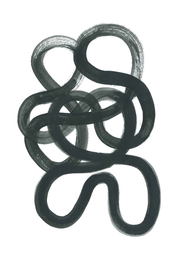 Quadro Abstract Minimalist Paint Squiggle | Obrah