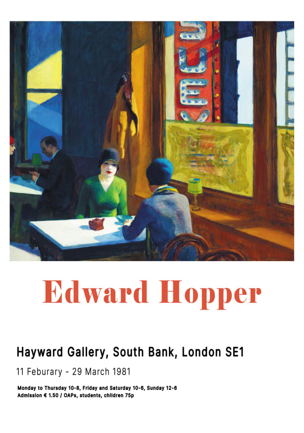 Quadro Hayward Gallery By Edward Hopper - Obrah | Quadros e Posters ...