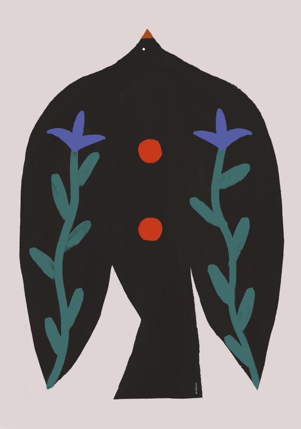 Quadro Flower Bird | Obrah